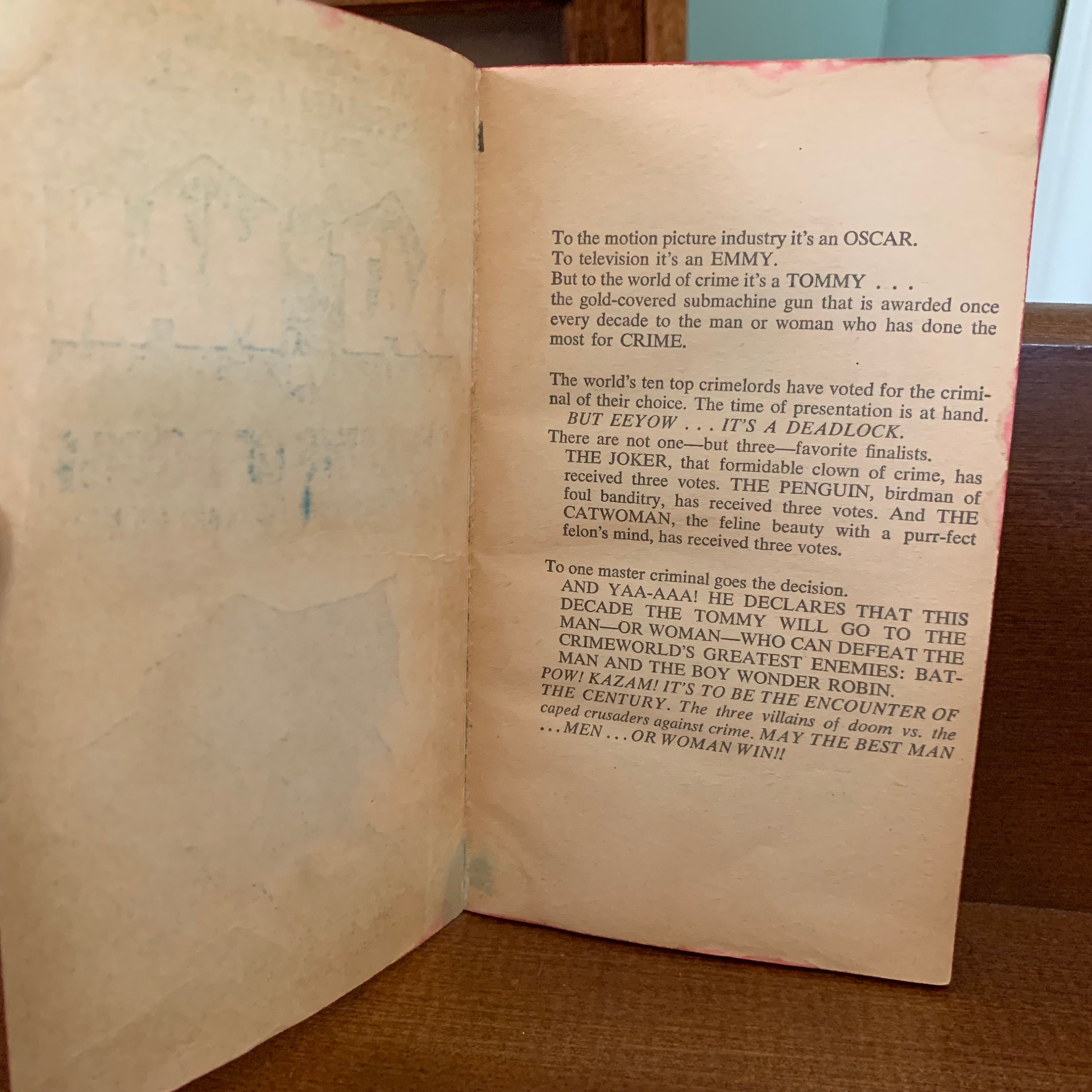 Vintage 1966 Batman Book batman Vs. 3 Villains of - Etsy