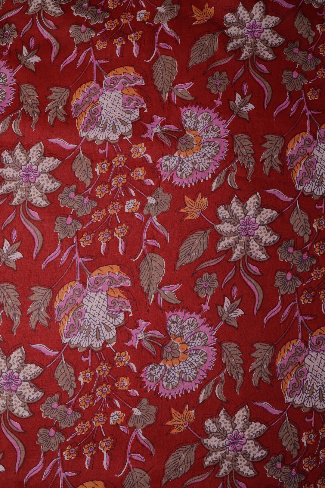 Red Color Fabric Sewing Fabric, Crafting Fabric, Upholstery Fabric by ...