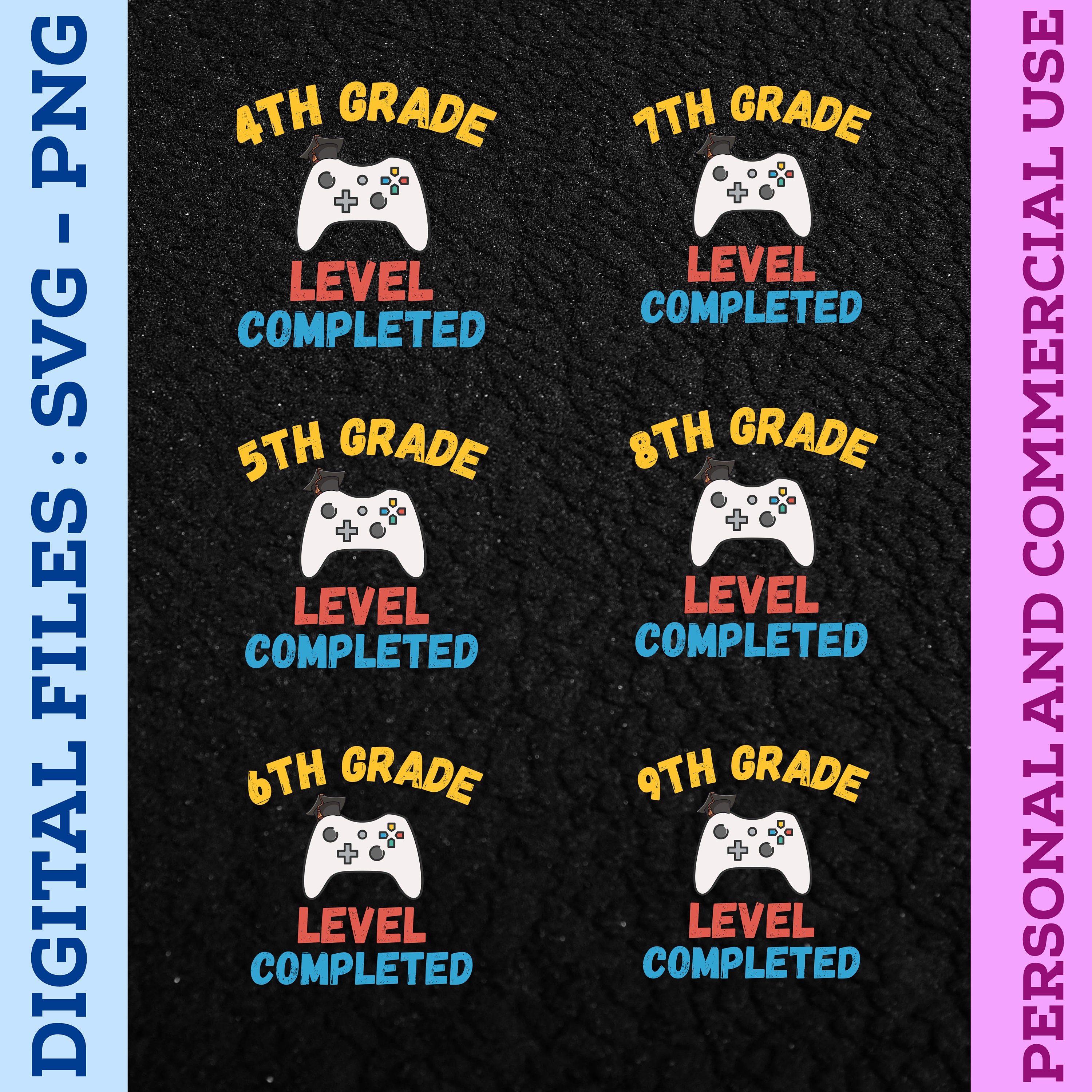 Fifth Grade Level Complete SVG, Bundle, 5th Grade Graduation Svg, Video ...