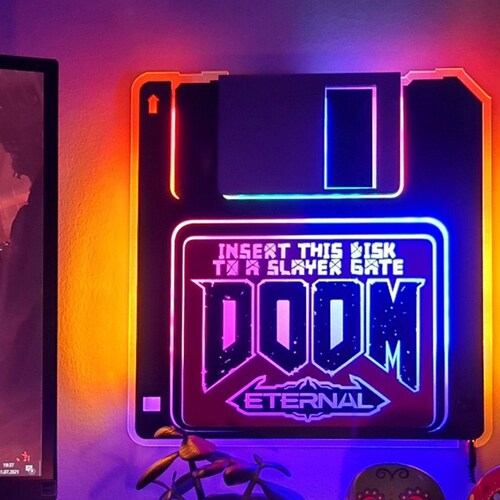 I Love 90s Led Wall Sign With Floppy Disk Concept Retro & - Etsy