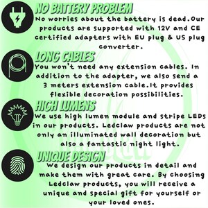 Witcher Led Lighted Sign for Gamers Gift for Geek Aard Igni Quen Yrden ...