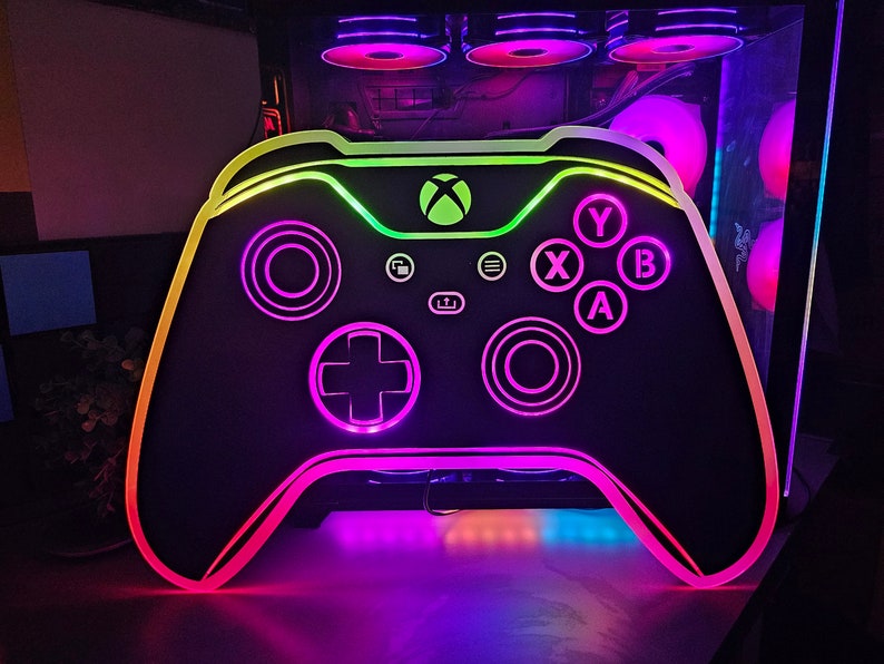 Xbox Controller ARGB Light | Animated LED Game Room Decor - Etsy