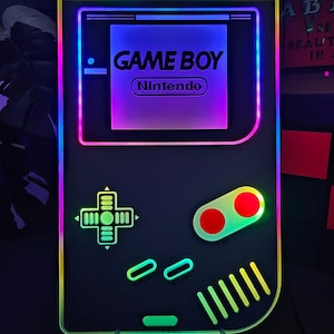 Changable Animated GAMEBOY Light up Nintendo Neon Sign Great Gift for ...