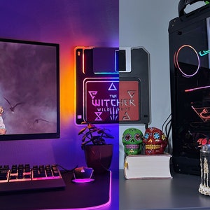 Witcher Led Lighted Sign for Gamers Gift for Geek Aard Igni Quen Yrden ...