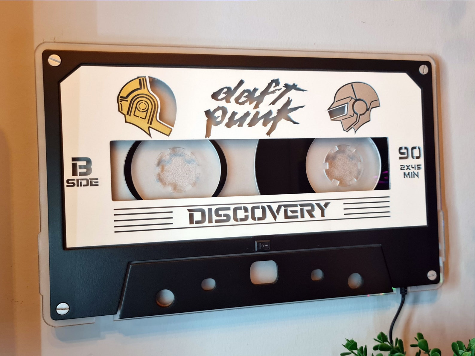 Daft Punk Cassette Tape Wall & Desk Sign Electronic Dance - Etsy