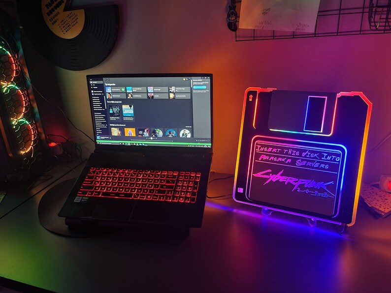 Cyberpunk 90s Floppy Disk Game Room Decor Retro Diskette - Etsy