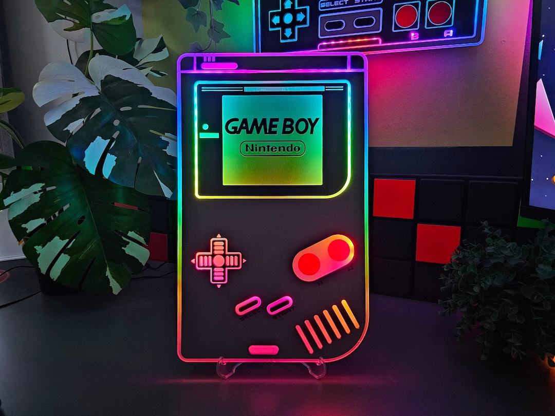 Changable Animated GAMEBOY Light up Nintendo Neon Sign Great Gift for ...