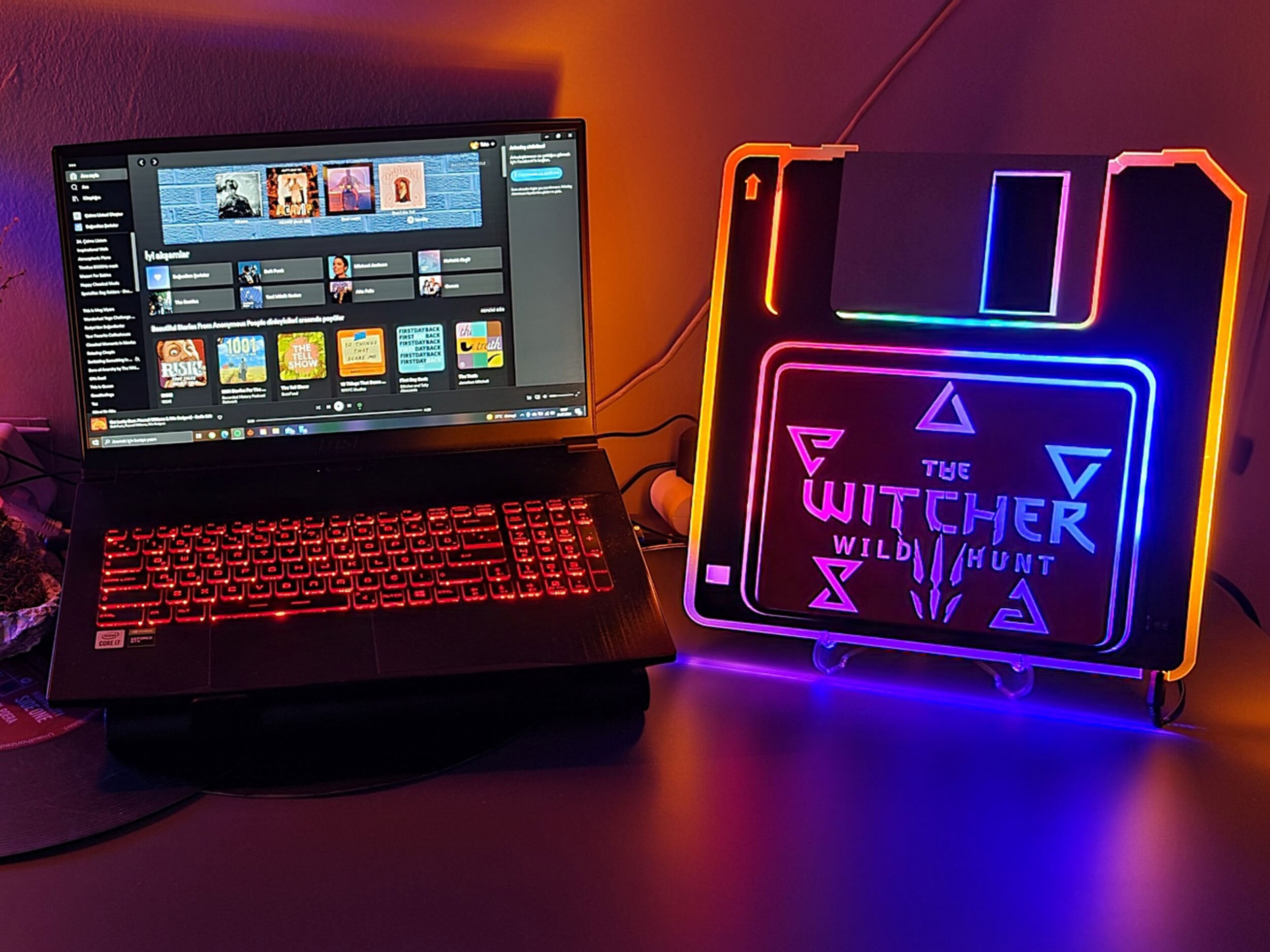 Witcher Led Lighted Sign for Gamers Gift for Geek Aard | Etsy