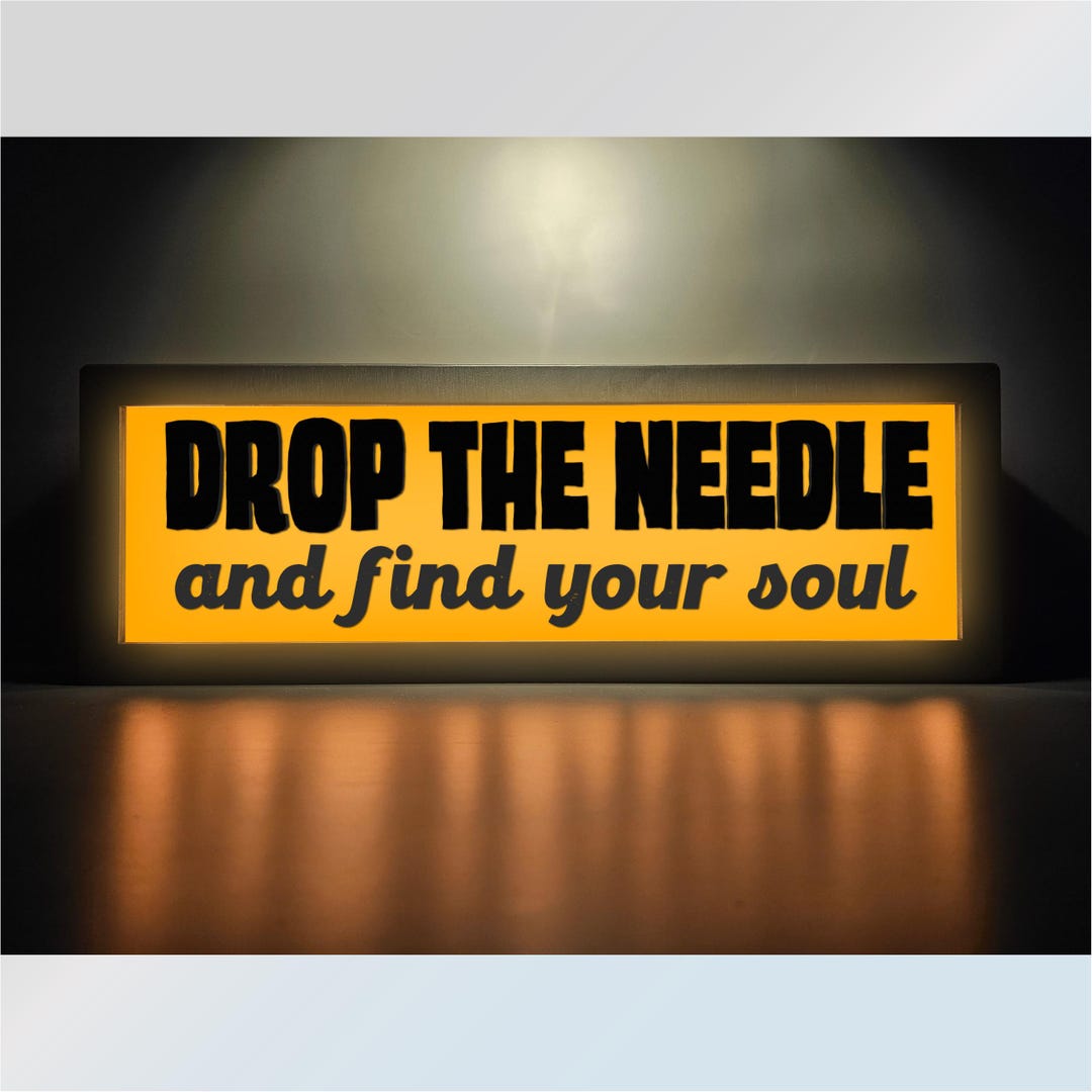 Custom Vinyl LED Sign: Retro Music Room Decor - Etsy