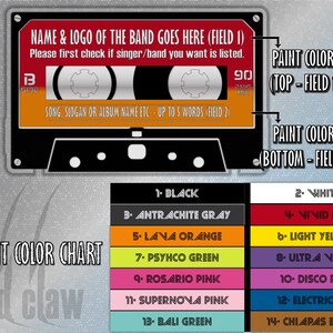 Custom Heavy Metal Cassette LED Sign - Rock Band Gift - Etsy