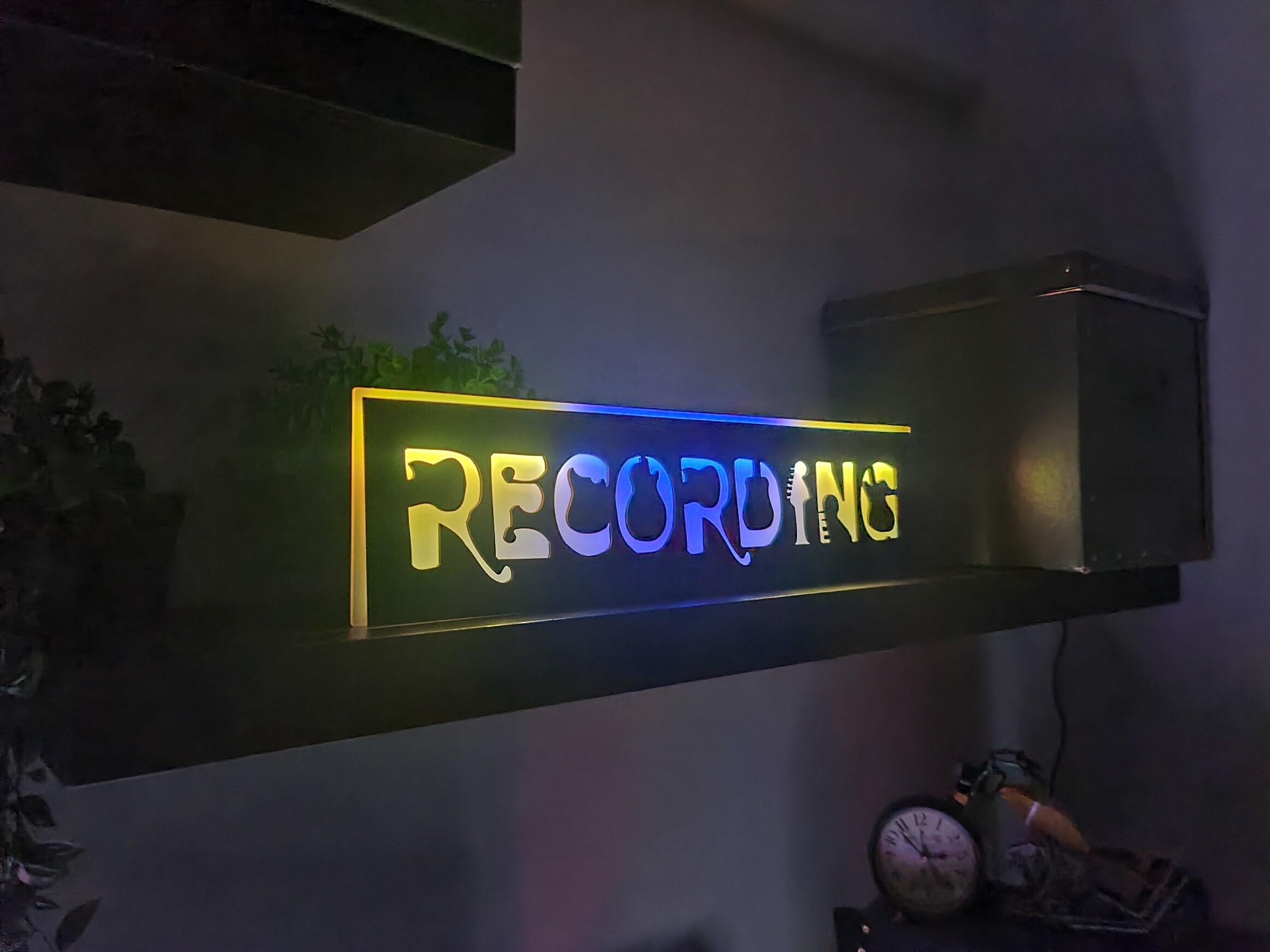 Recording Sign for Music Studios With Color Changing Option - Etsy