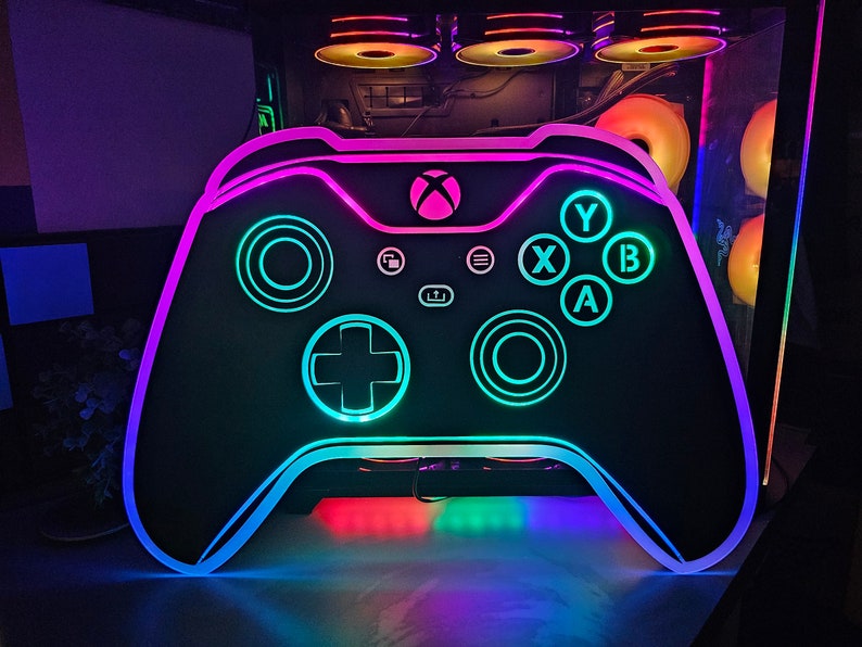 Xbox Controller ARGB Light | Animated LED Game Room Decor - Etsy