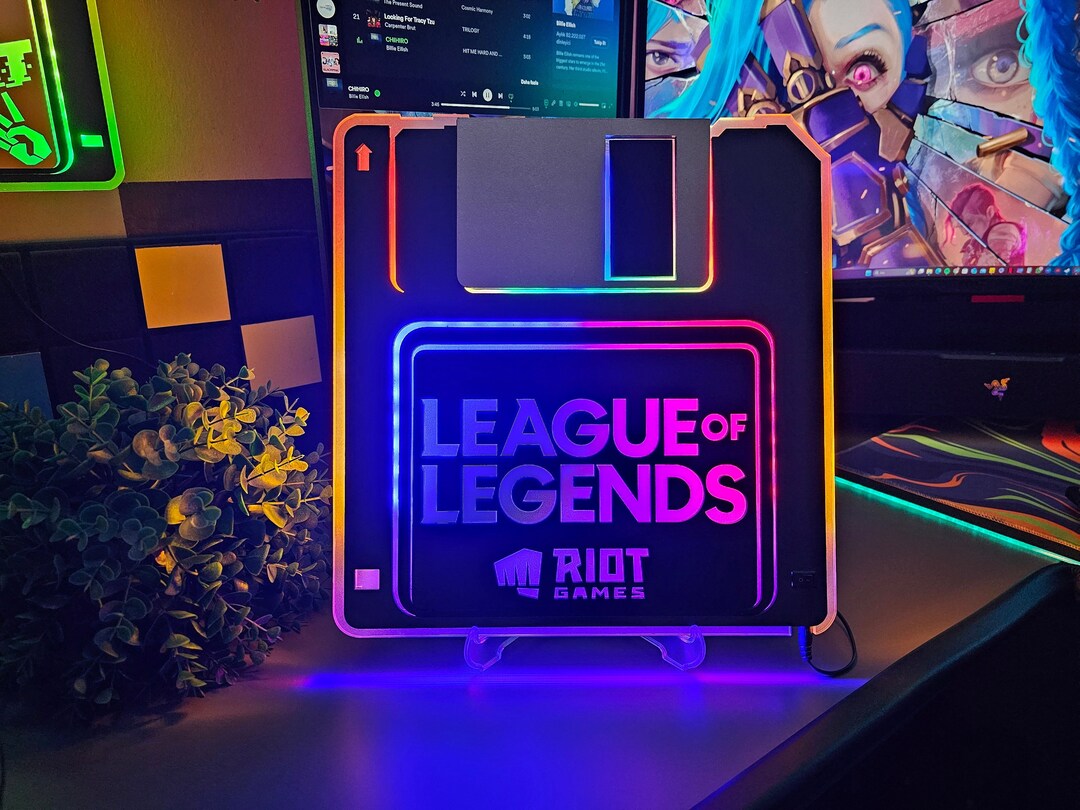 League of Legends Illuminated Wall and Desk Light-up for Gamers Neon ...