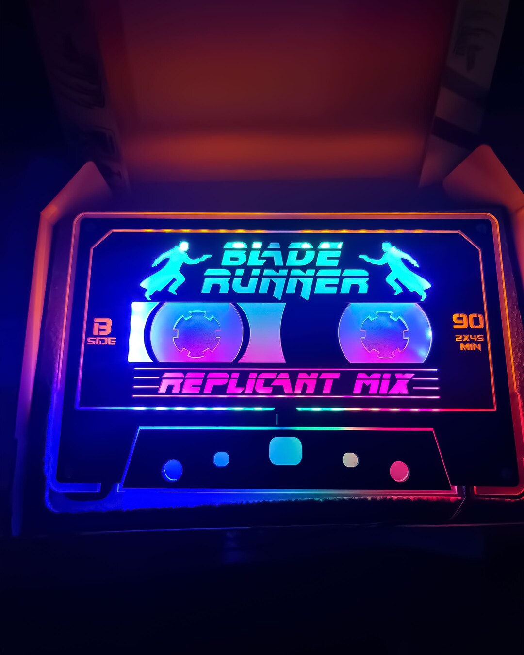 Blade Runner With Unicorn Cassette Tape Neon Sign Retro - Etsy