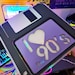 I Love 90s Led Wall Sign With Floppy Disk Concept Retro & - Etsy