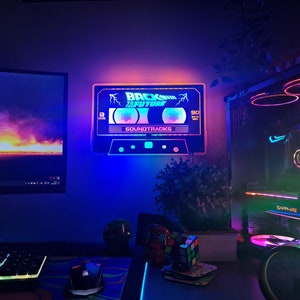 Back to the Future Illuminated Sign Floppy Disk Retro Design Back to ...