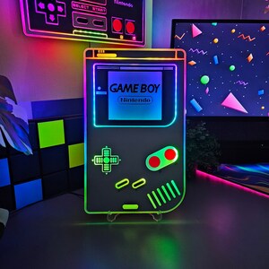 Changable Animated GAMEBOY Light up Nintendo Neon Sign Great Gift for ...