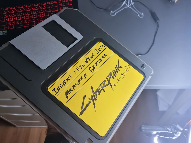 Cyberpunk 90s Floppy Disk Game Room Decor Retro Diskette - Etsy