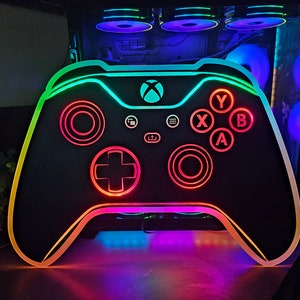 Video Game XBOX Controller W/animated Lights Gift for Gamers ARGB ...