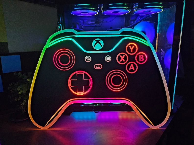 Xbox Controller ARGB Light | Animated LED Game Room Decor - Etsy