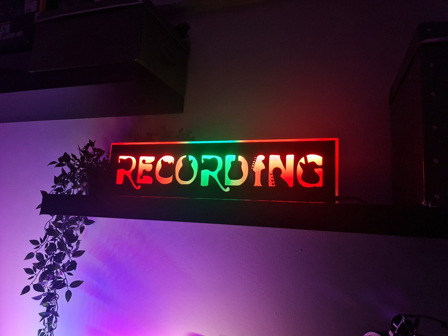 Recording Sign for Music Studios With Color Changing Option - Etsy