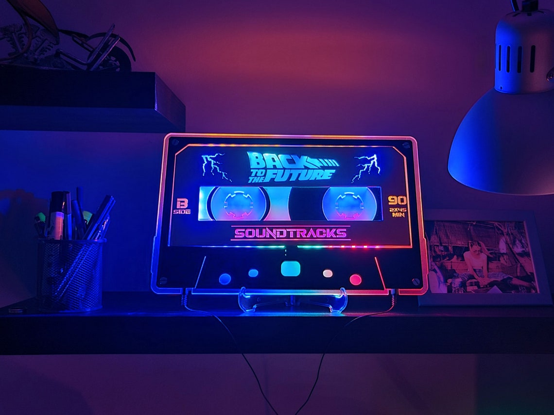 Back to the Future Cassette Tape Neon Sign Retro Movies - Etsy