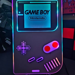 Changable Animated GAMEBOY Light up Nintendo Neon Sign Great Gift for ...