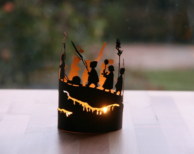 Root Children / Tealight Lantern / Shadow Play / Winter / Lantern ...