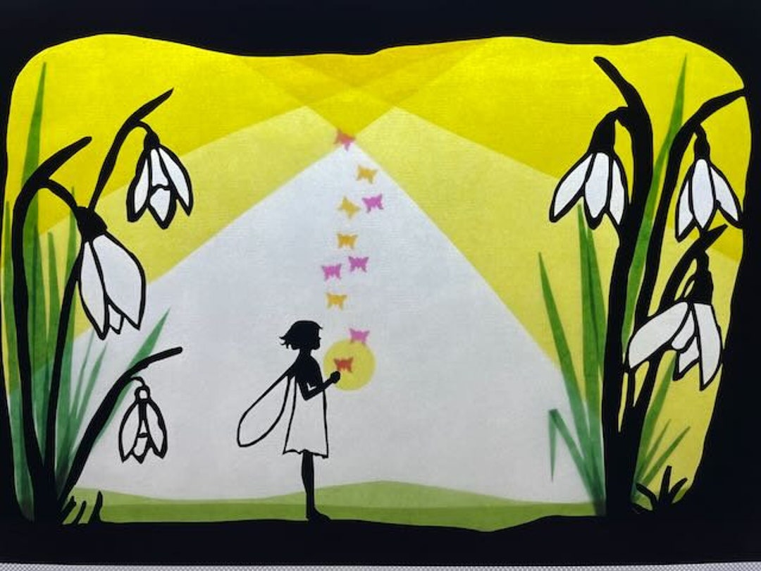 Snowdrop With Elf in Spring / Waldorf / Transparent / Window Picture ...