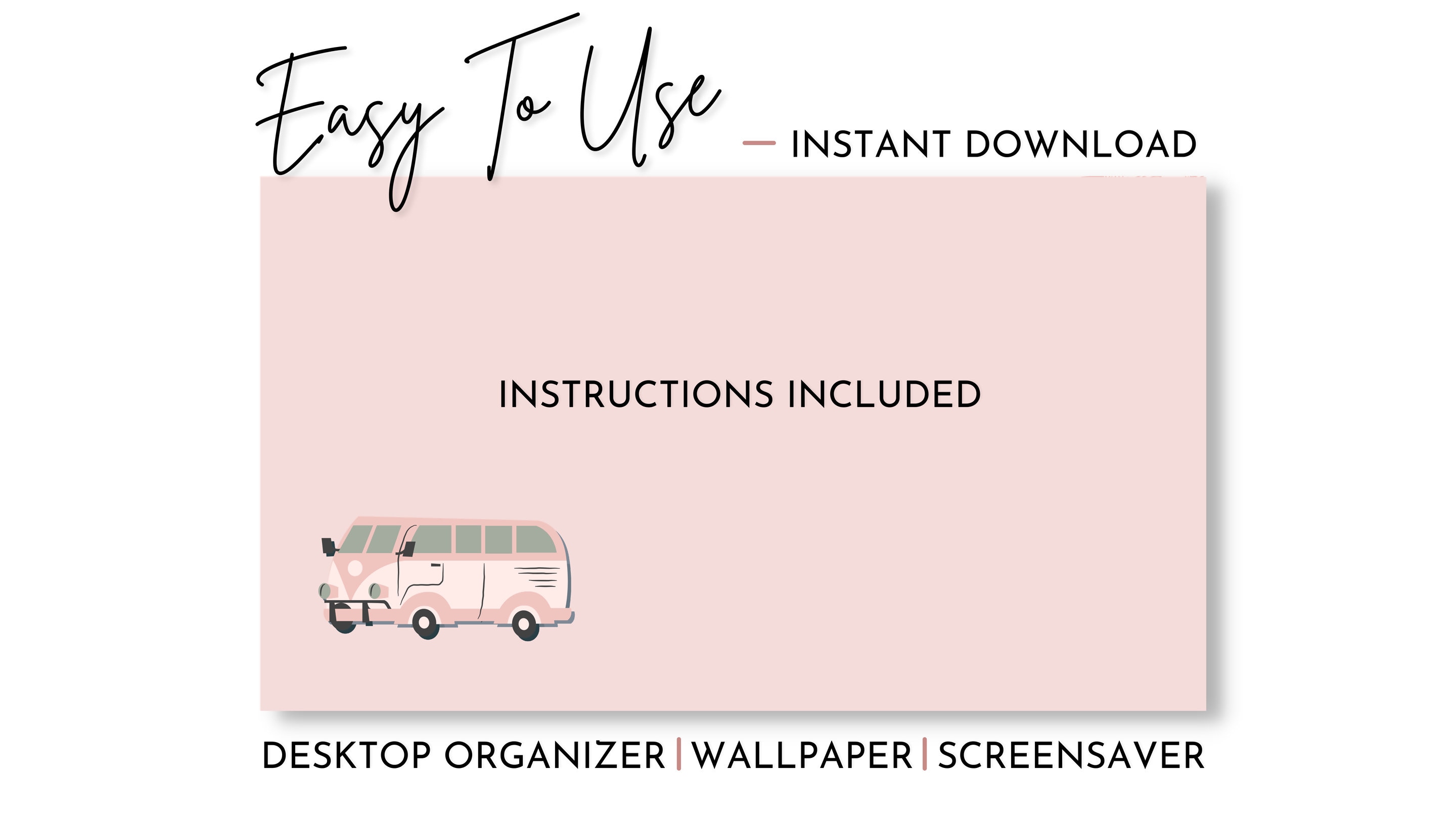 Digital Wallpaper Desktop Organizer Screensaver. Windows - Etsy