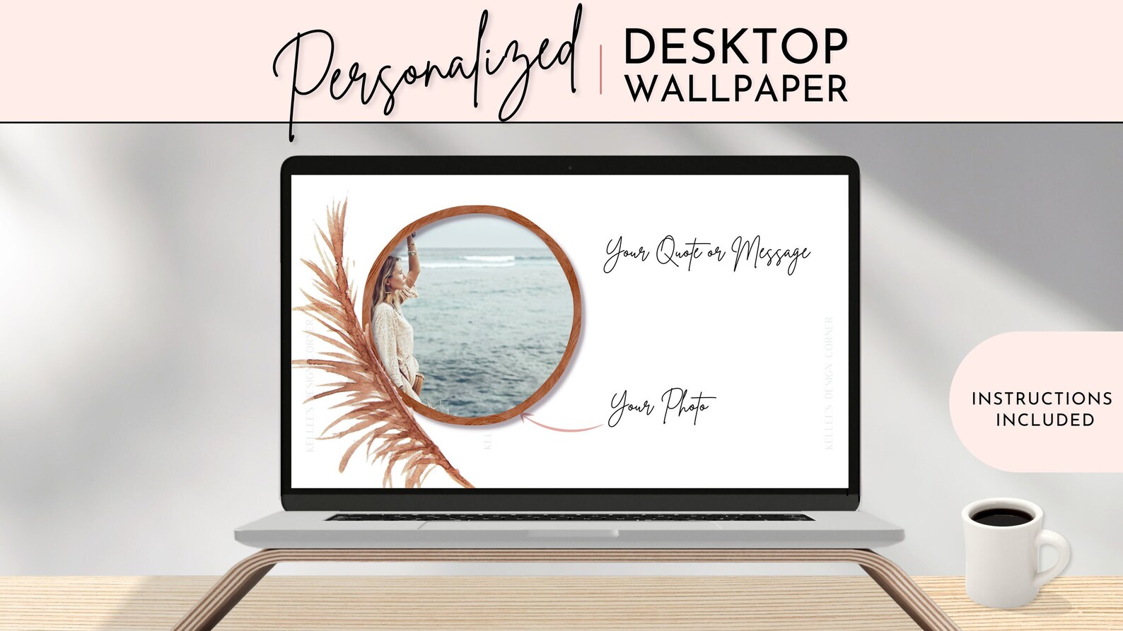 Personalized Digital Desktop Wallpaper - Organizer - Mac / Windows ...