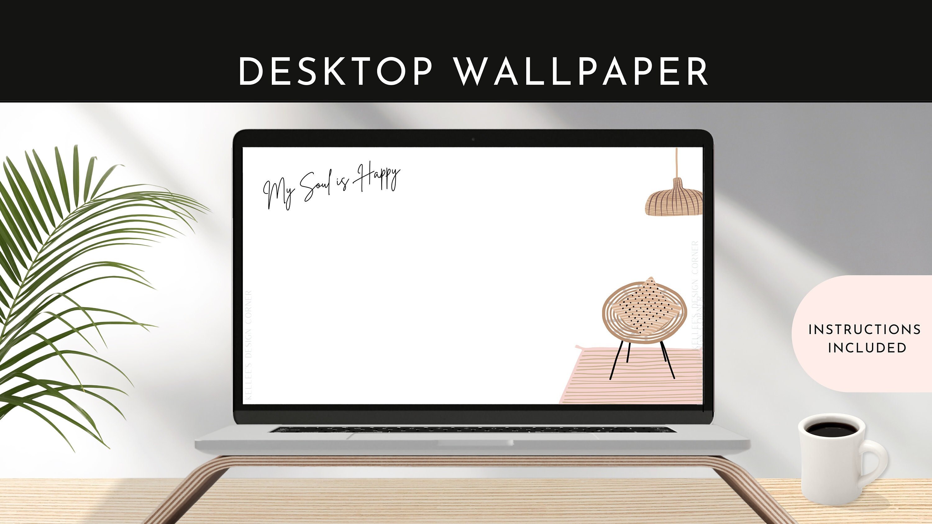 Digital Desktop Organizer Wallpaper Screensaver. relax in - Etsy