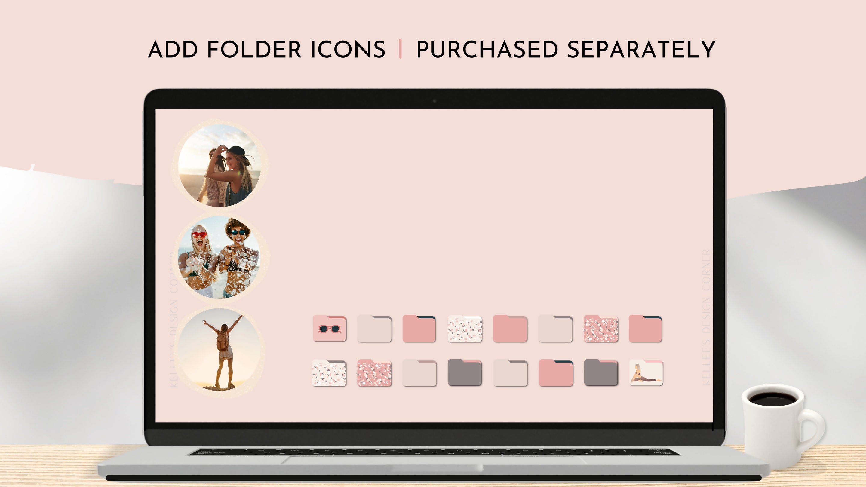 Personalized Digital Desktop Wallpaper Organizer jolie - Etsy