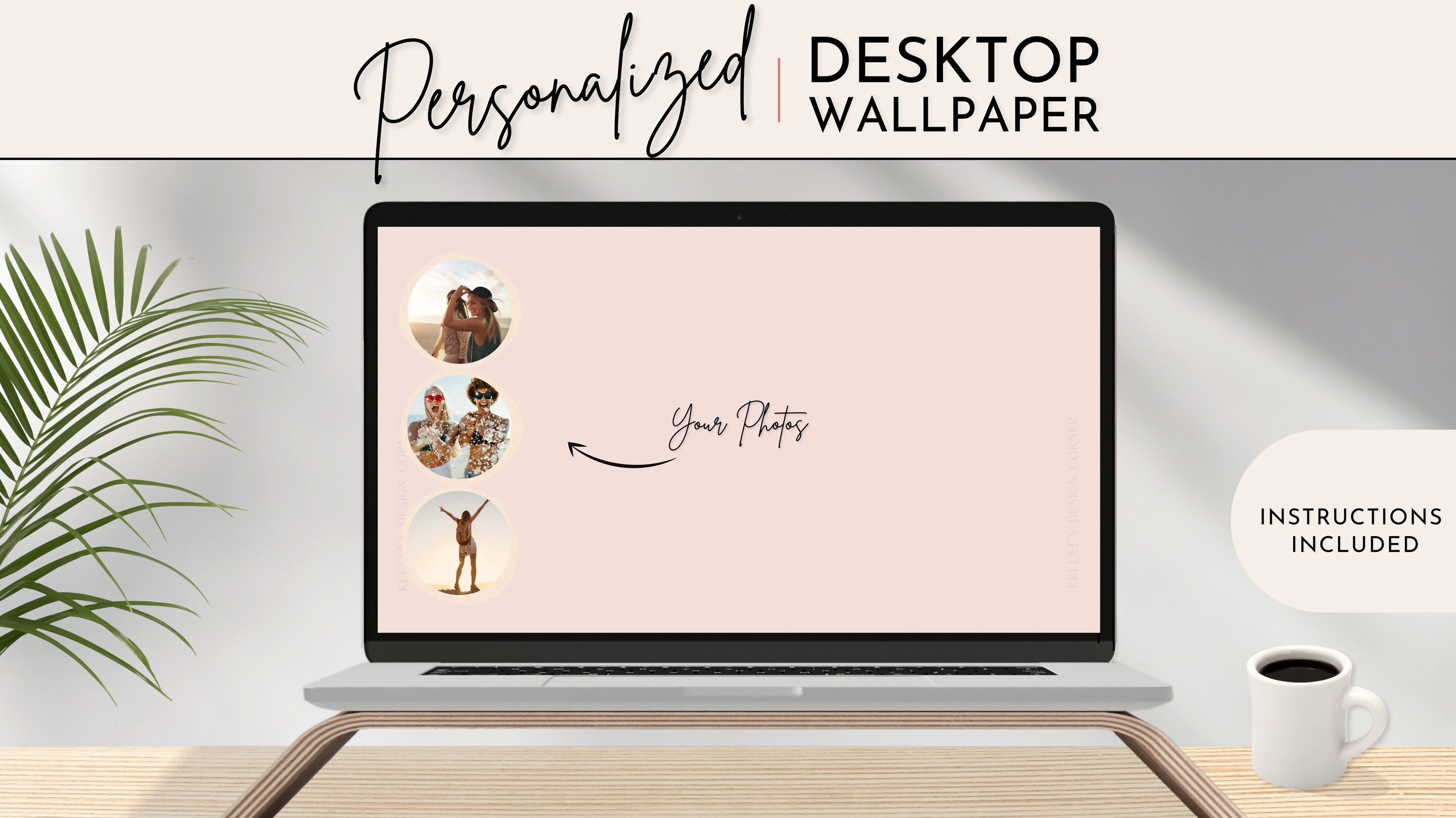Personalized Digital Desktop Wallpaper Organizer jolie - Etsy