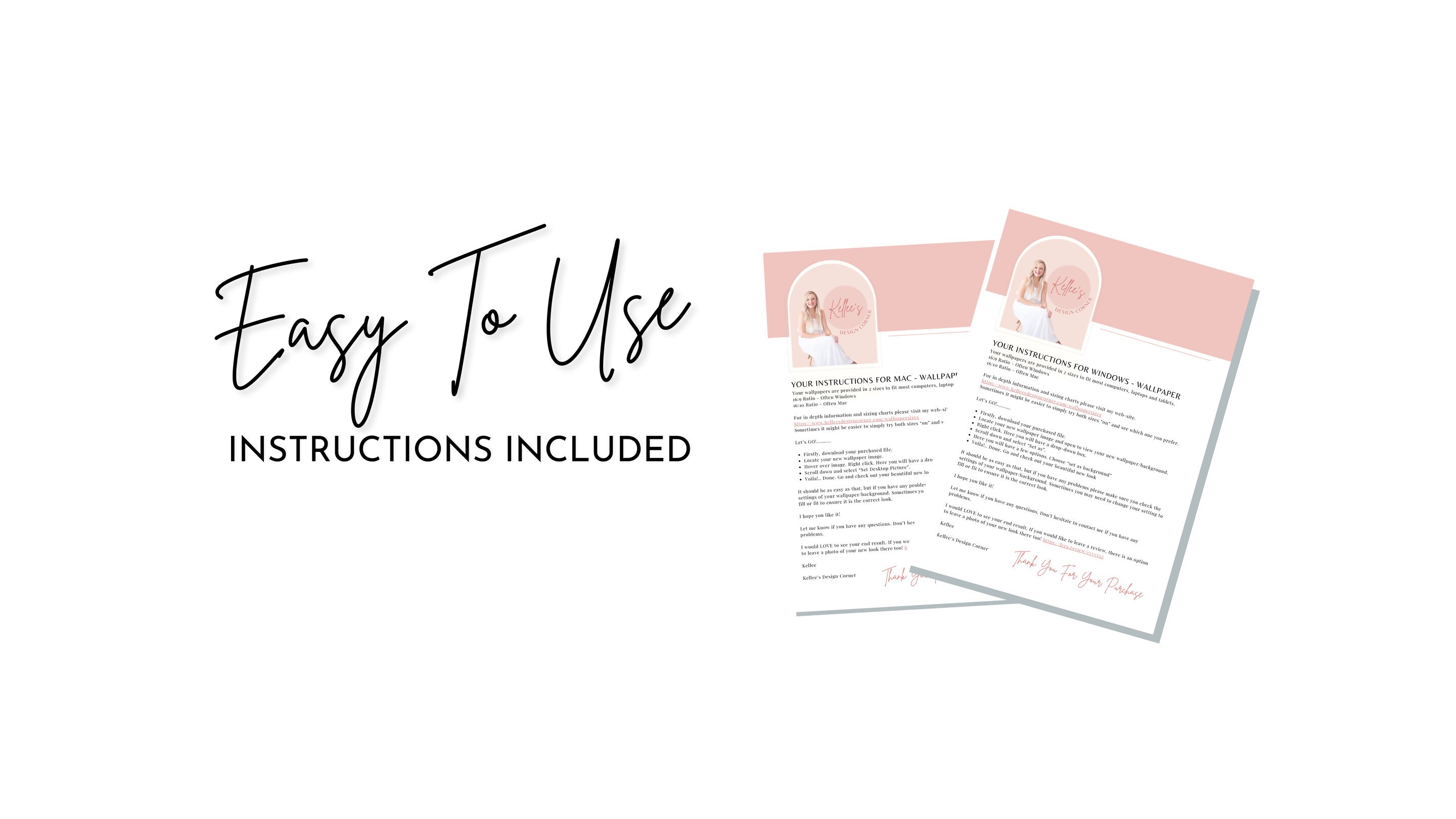 Personalized Digital Desktop Wallpaper - Organizer - Mac / Windows ...