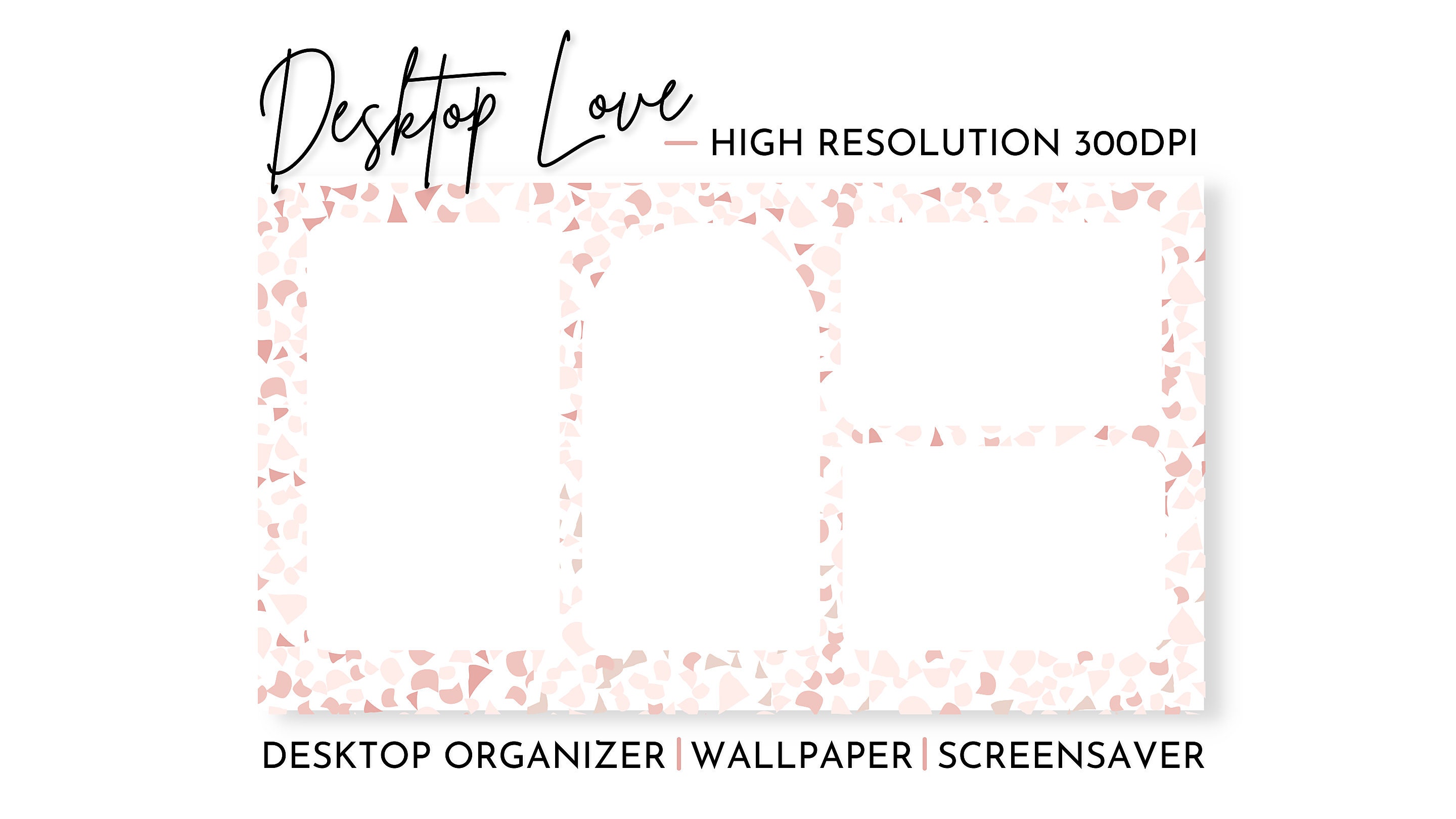Digital Desktop Organizer - Wallpaper - Screensaver. (speckle Tile) - Etsy