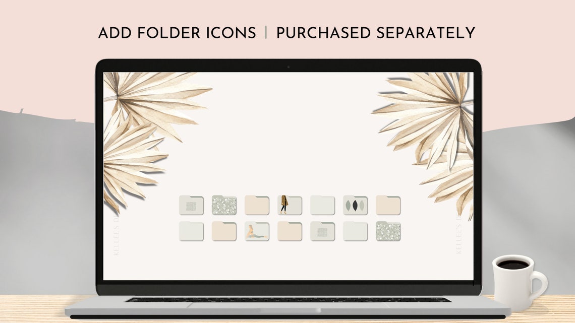 Digital Desktop Organizer Wallpaper Screensaver. Mac & - Etsy