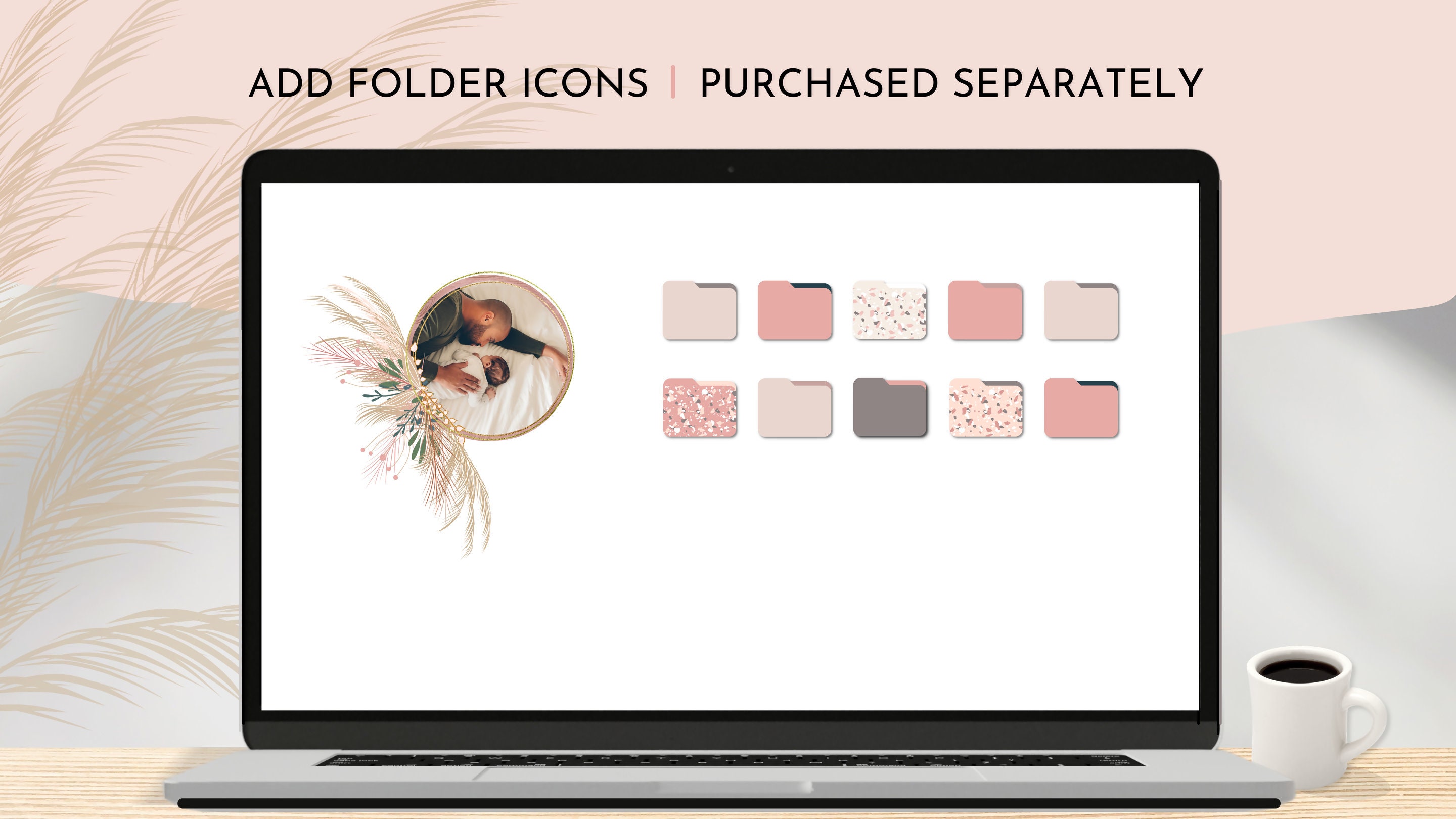 Personalized Digital Desktop Wallpaper Organizer Screensaver, Mac ...