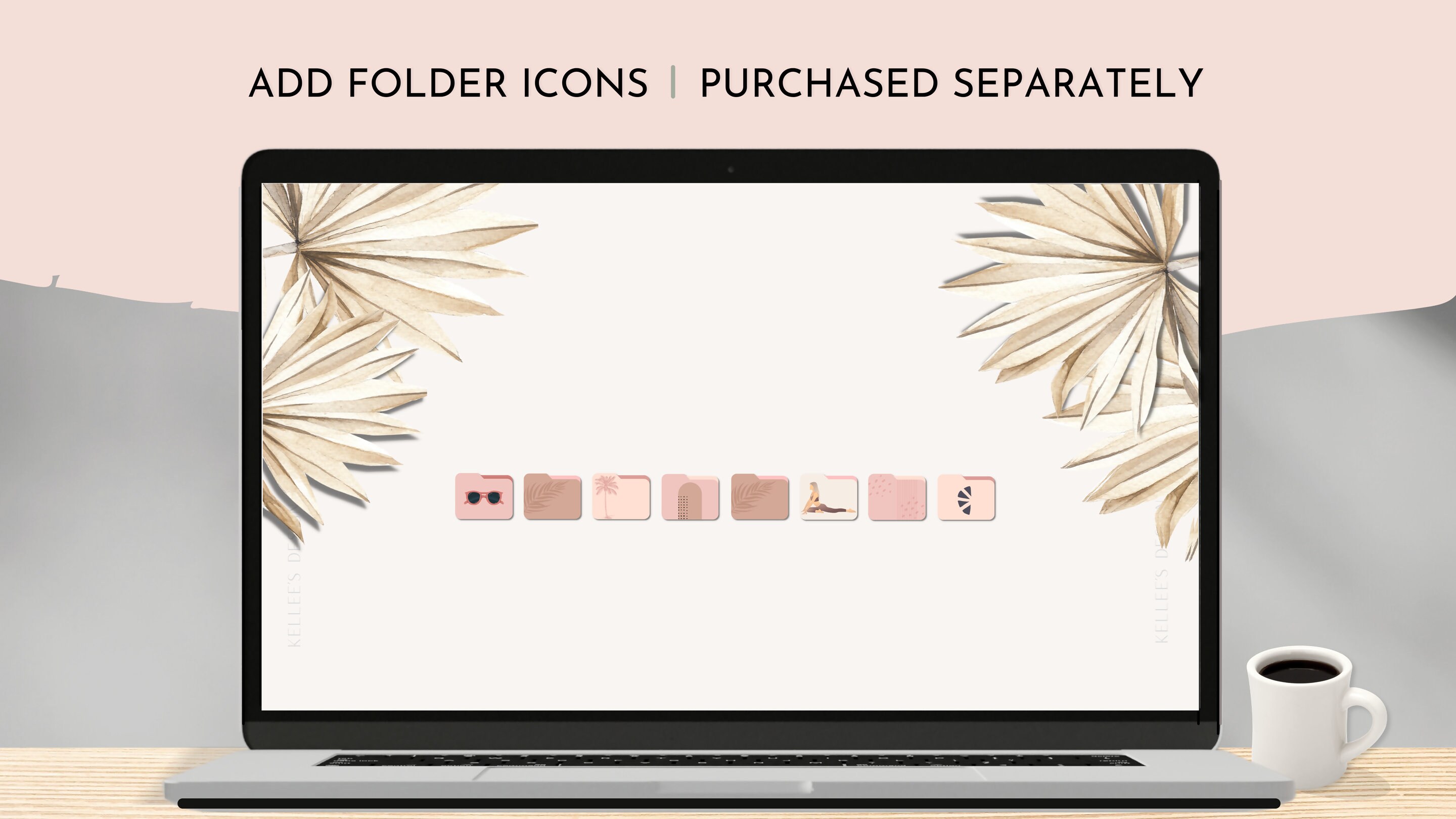 Digital Desktop Organizer Wallpaper Screensaver. Mac & Windows flax - Etsy