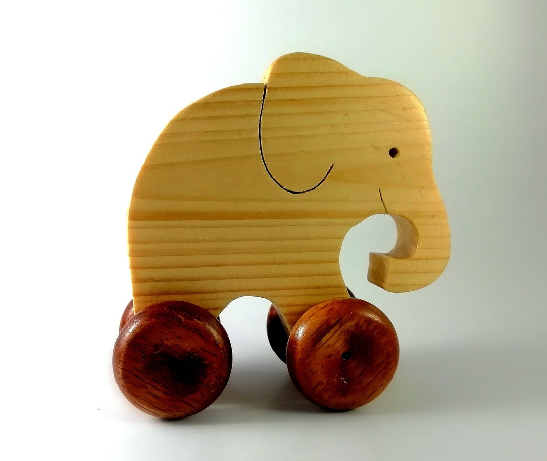Wooden Handmade Toy Animals on Wheels for Kids - Etsy
