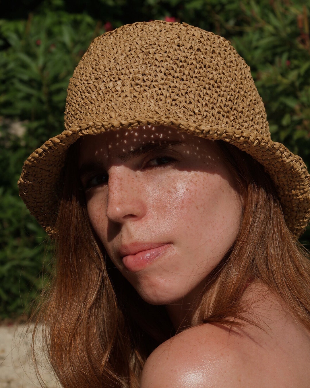 Handmade Crochet Raffia Bucket Hat - Etsy
