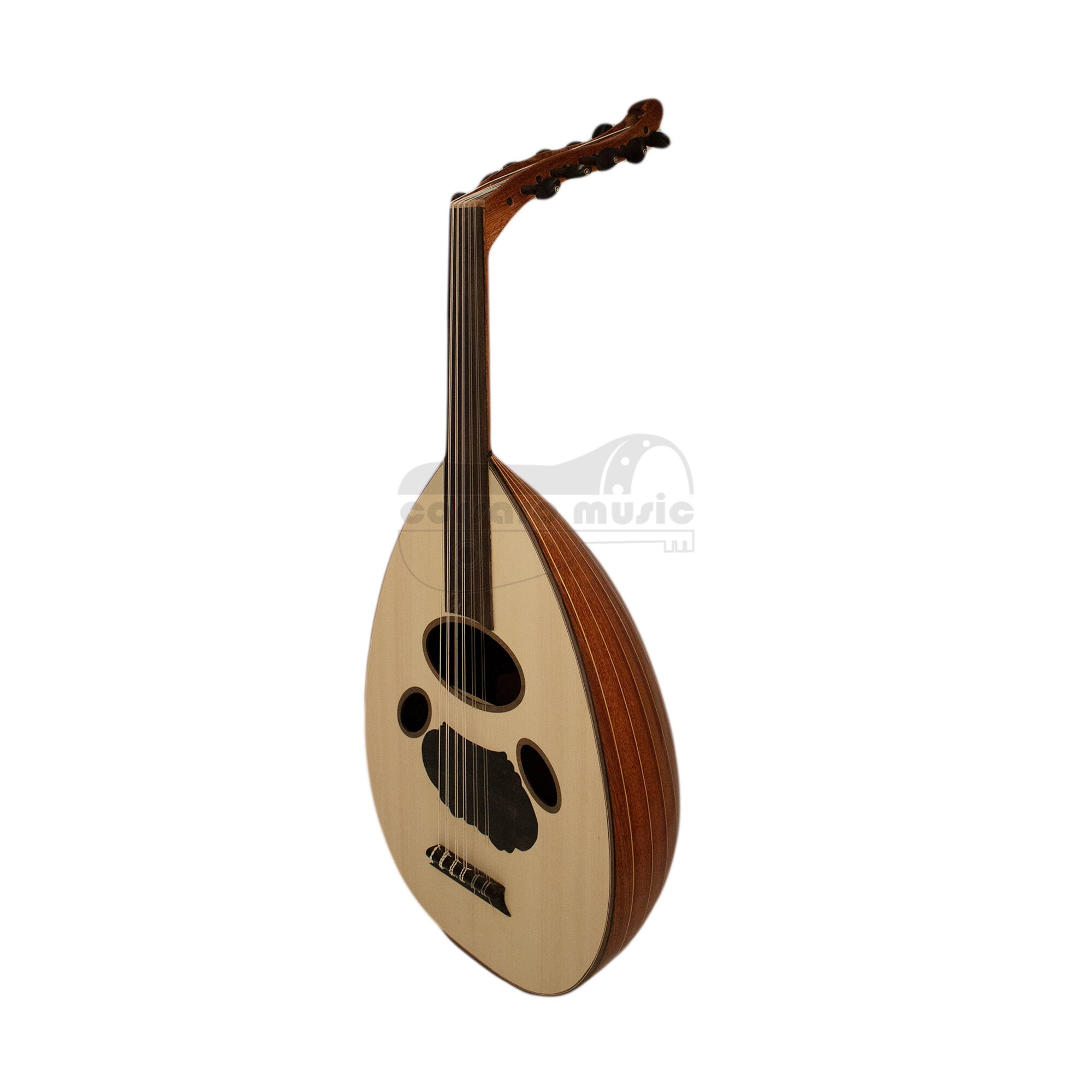 Corsaro 11 String Arabic Oud Gigbag, Plectrum Set and Extra Set of ...