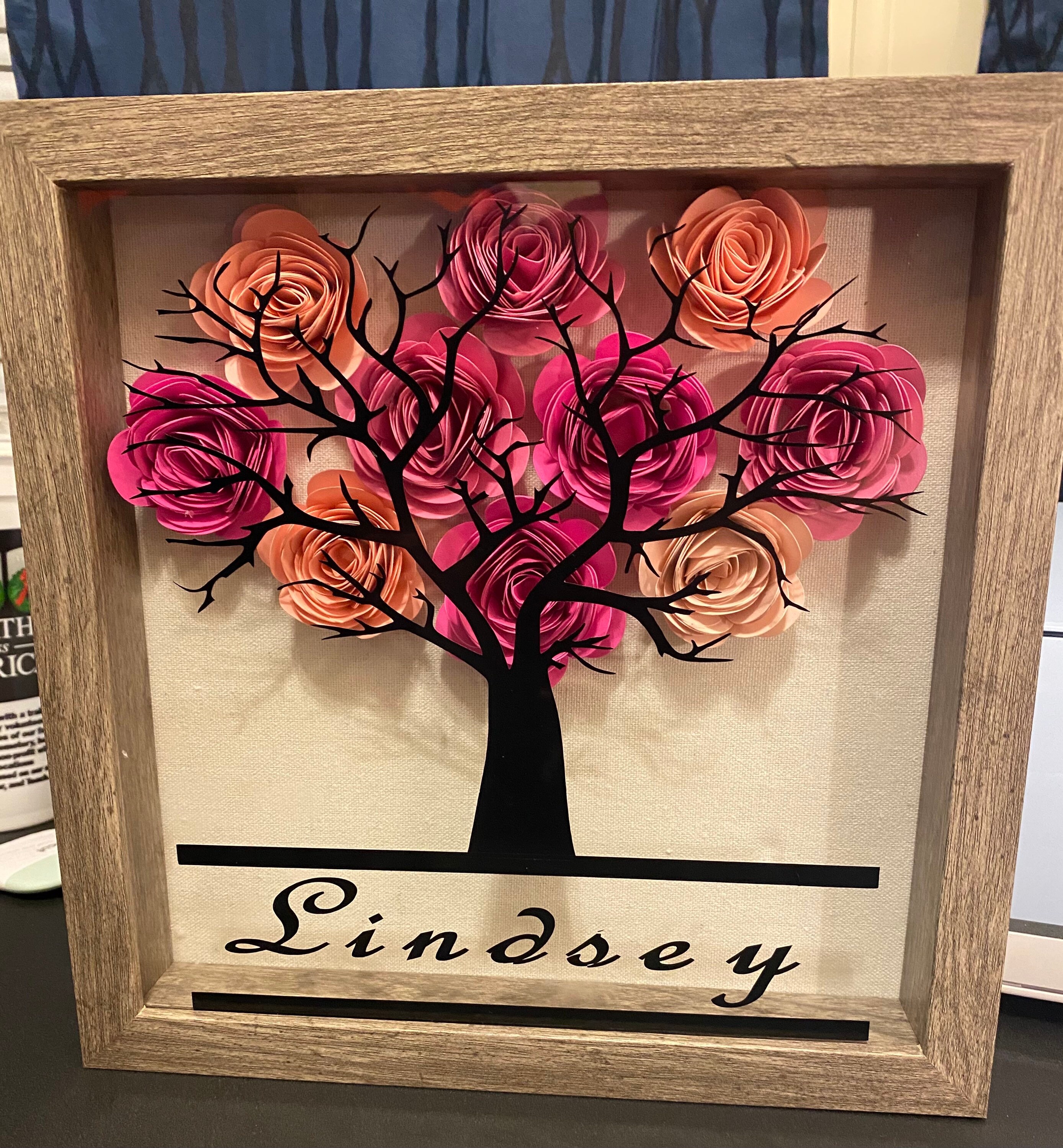 Custom Made Shadow Box ~ Lindsey Example - Etsy