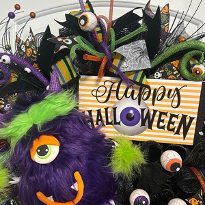 Halloween Wreath, Halloween Swags, Monster Wreath, Monster Swags, Fall ...