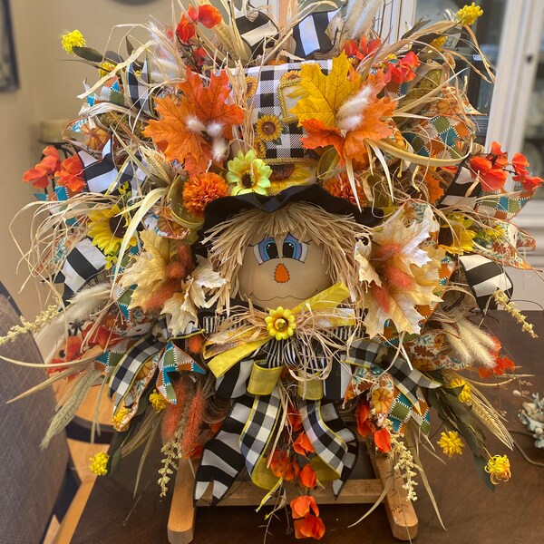 Scarecrow Wreath - Etsy