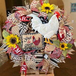 Farmhouse Wreaths, Farmhouse Swags, Rooster Wreaths, Rooster Swags ...