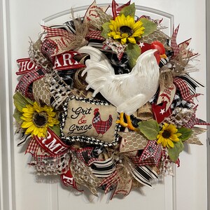 Farmhouse Wreaths, Farmhouse Swags, Rooster Wreaths, Rooster Swags ...