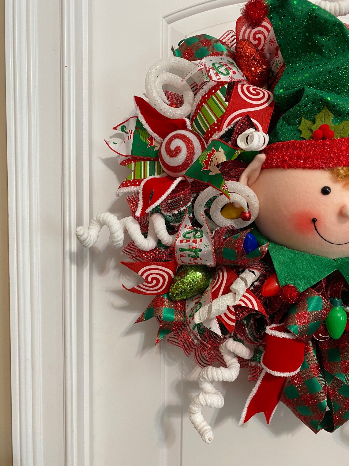 Elf Wreath Elf Swag Elf Decor Elf Decorations Grinch - Etsy