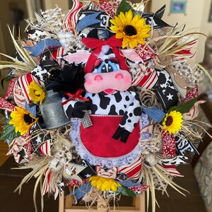 Farmhouse Wreaths, Farmhouse Swags, Cow Wreaths, Cow Swags, Farmhouse ...