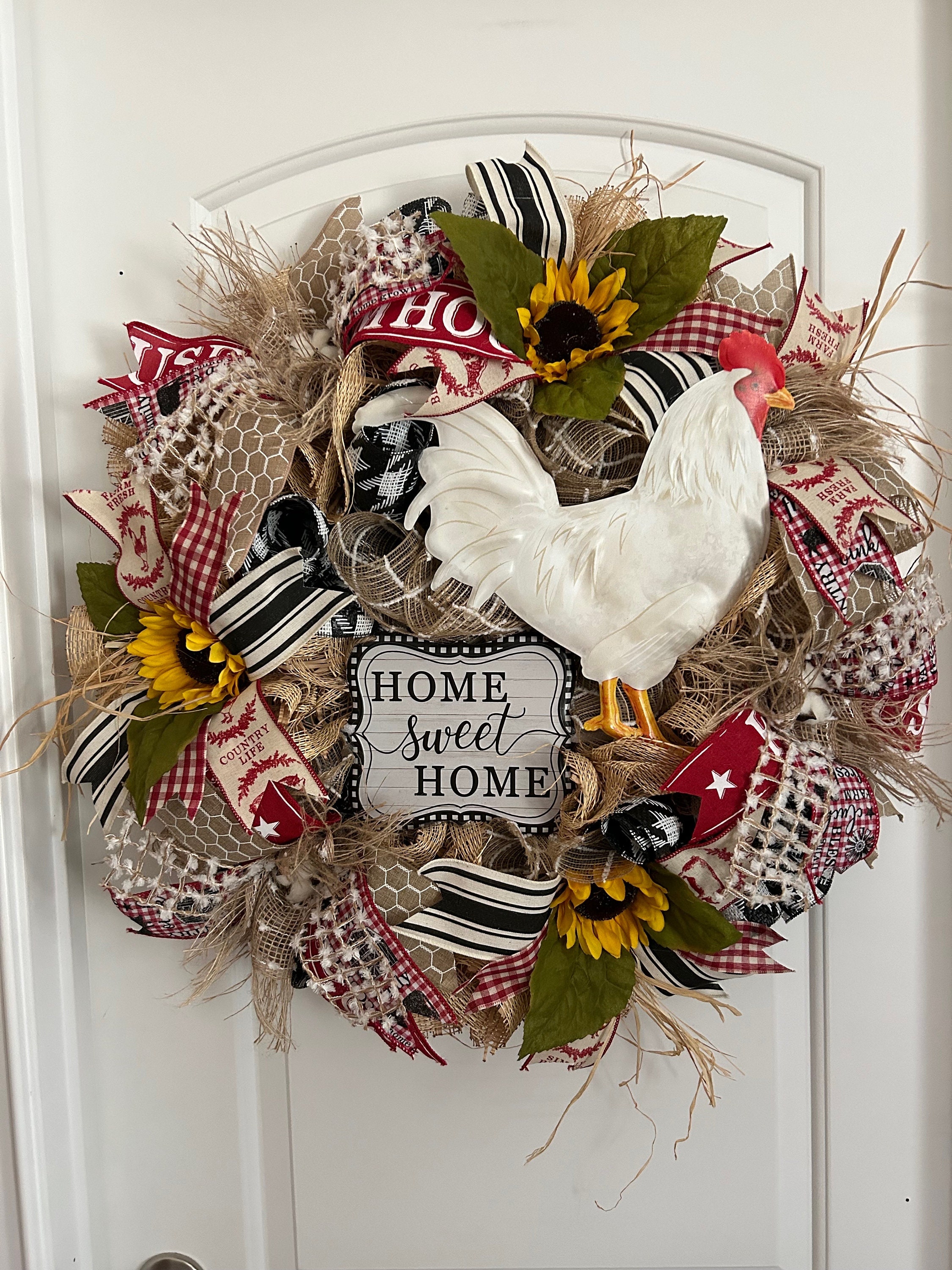 Farmhouse Wreaths, Farmhouse Swags, Rooster Wreaths, Rooster Swags ...